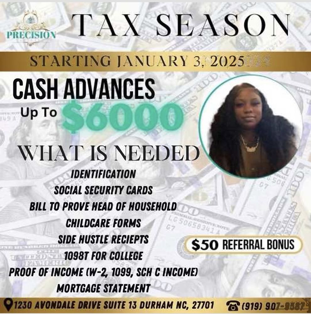 PRECISION TAXES - Updated December 2024 - Request Consultation - 1230 Avondale Dr, Durham, North ...