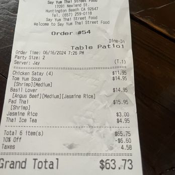 SAY YUM THAI STREET FOOD - Updated May 2025 - 332 Photos & 201 Reviews ...