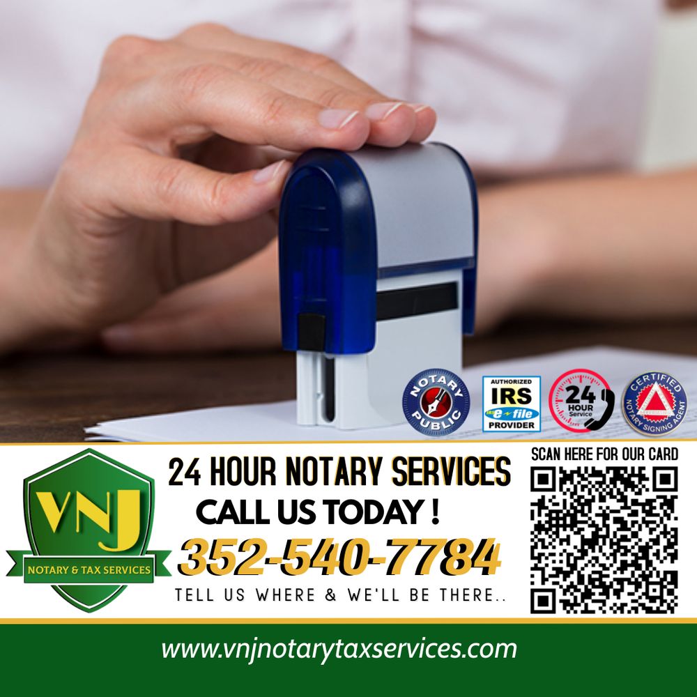 VNJ NOTARY & TAX SERVICES - Updated March 2025 - Mascotte, Florida ...