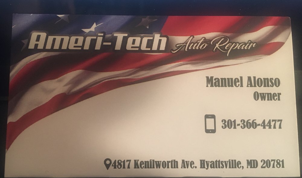 AMERI-TECH AUTO REPAIR - 4817 Kenilworth Ave, Hyattsville, Maryland - Auto Repair - Phone Number ...