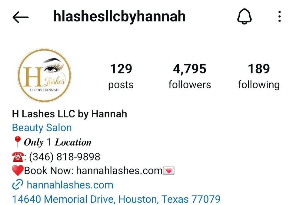 H LASHES LLC BY HANNA - Updated July 2024 - 14640 Memorial Dr, Houston, Texas - Cosmetics ...