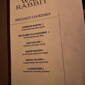 WAX RABBIT - Updated June 2024 - 227 Photos & 70 Reviews - 6915 S ...