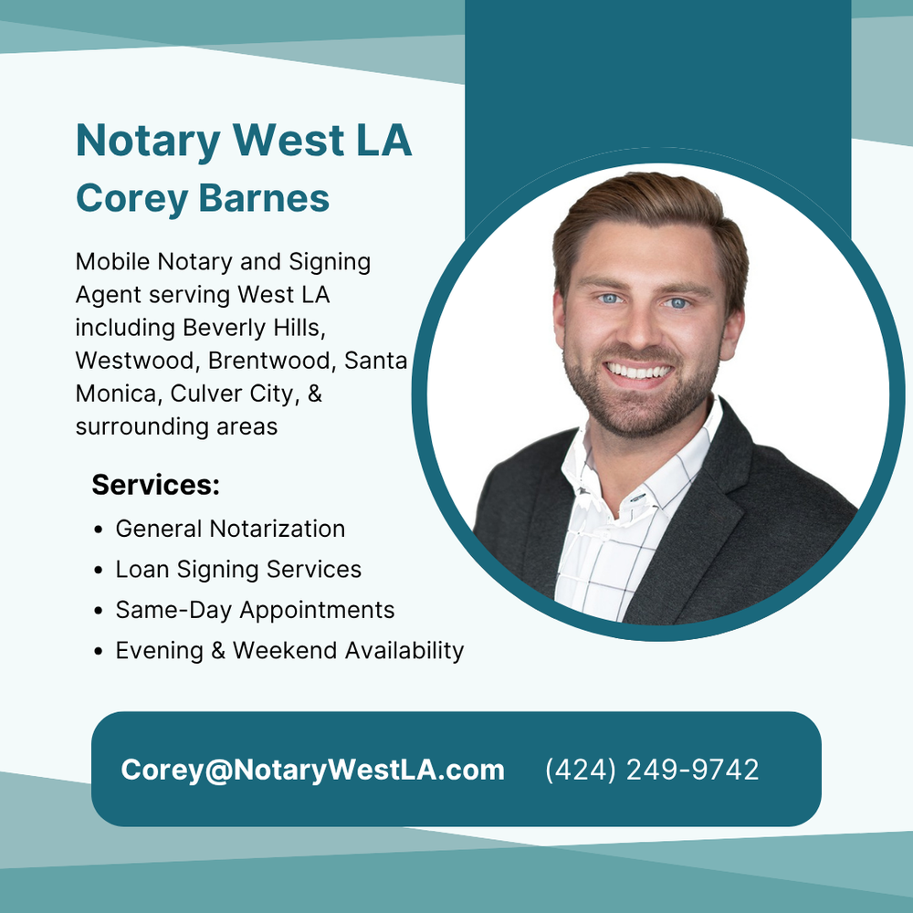 NOTARY WEST LA - Updated August 2025 - Request a Quote - Los Angeles ...