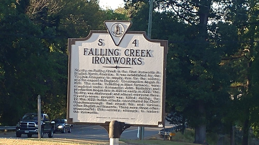 FALLING CREEK IRONWORKS HISTORICAL MARKER - US-301 & Marina Dr, Bensley ...
