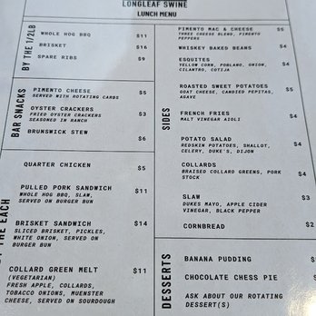 LONGLEAF SWINE BBQ - 123 Photos & 70 Reviews - 300 East Edenton St ...