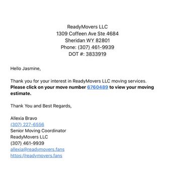MOVING RESERVATIONS - Updated August 2025 - 1309 Coffeen Ave, Sheridan, Wyoming - Movers - Phone ...