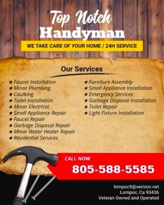 TOP NOTCH HANDYMAN SERVICES - Updated April 2025 - 15 Photos - Lompoc, California - Handyman ...