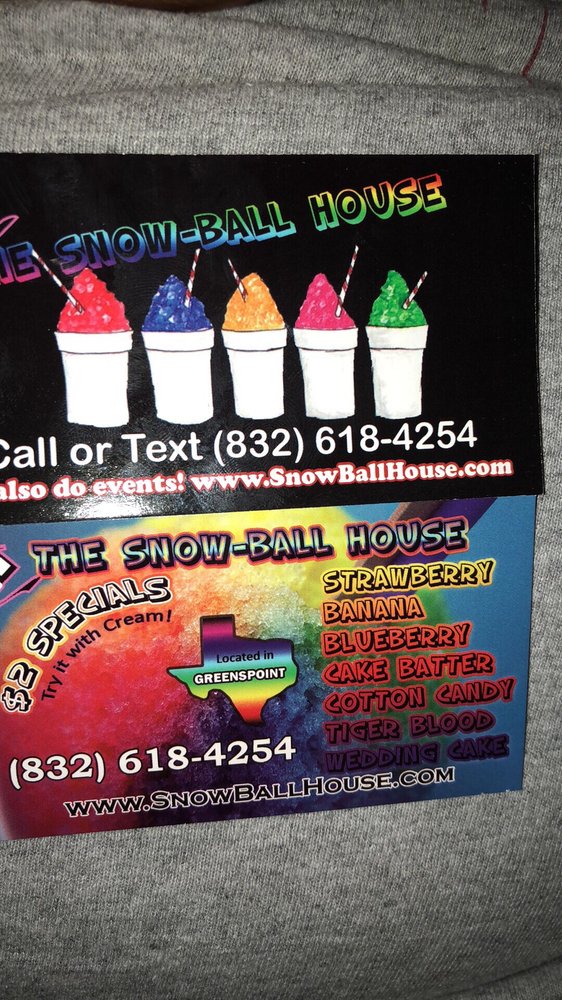 THE SNOWBALL HOUSE - Updated June 2024 - Houston, Texas - Shaved Ice ...