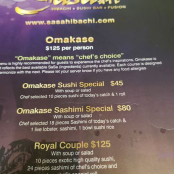 SASA - Sushi Bar - 2119 Broad Hollow Rd, Farmingdale, New York - 580 ...