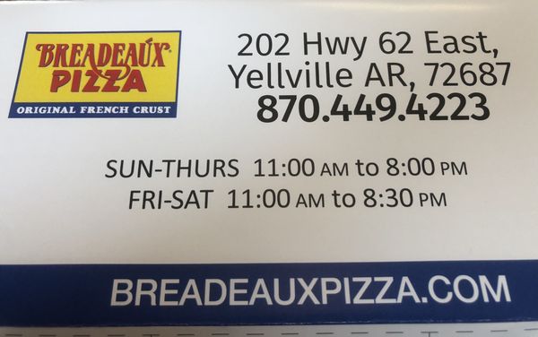 BREADEAUX PIZZA - Updated September 2025 - 21 Reviews - 202 Highway 62 ...