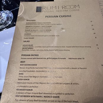 RUMI ROOM PERSIAN INDO-PAK CUISINE - Updated November 2024 - 160 Photos ...