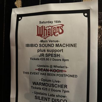 WHELAN’S - Updated January 2026 - 88 Photos & 81 Reviews - 25 Wexford Street, Dublin 8, Co ...