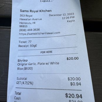 SAM’S KITCHEN - 1540 Photos & 1274 Reviews - 353 Royal Hawaiian Ave ...
