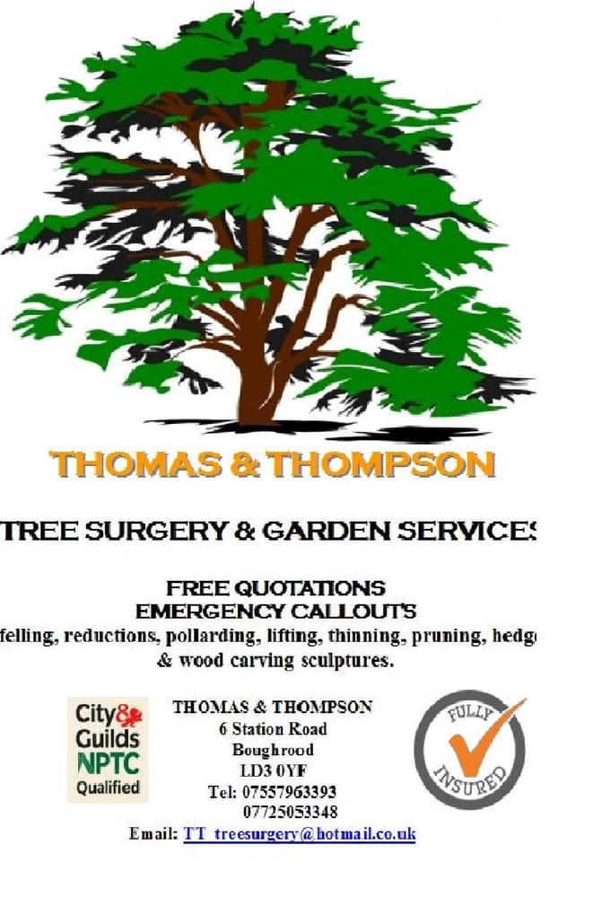 THOMAS & THOMPSON TREE SURGERY - 6 station road, Brecon, Powys, United ...
