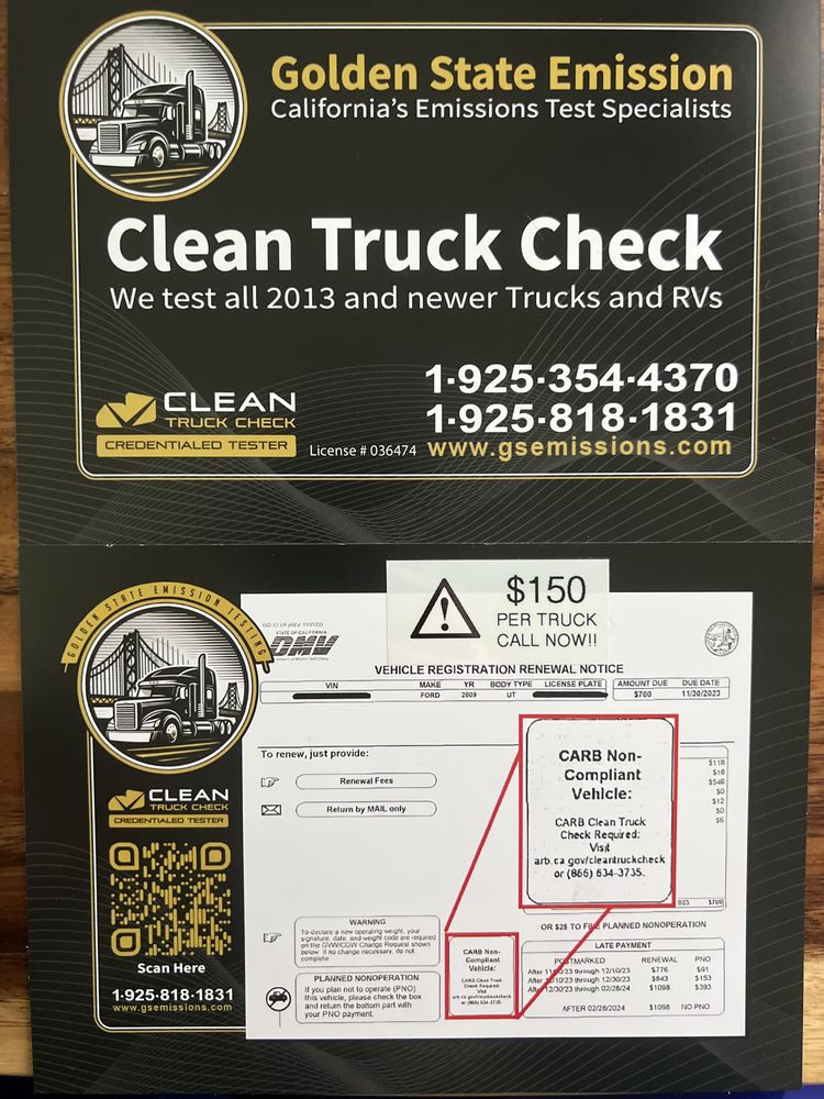 GOLDEN STATE EMISSIONS TESTING - Updated January 2026 - Request a Quote ...