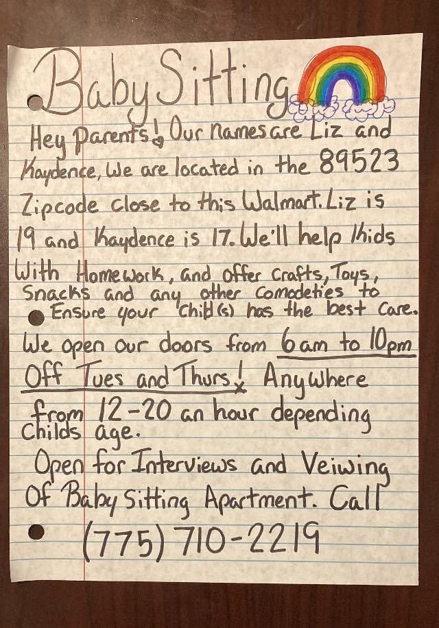 KAYDENCE AND LIZ BABY SITTING - Updated March 2025 - Reno, Nevada ...