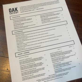 OAK EATERY - Updated October 2025 - 68 Photos & 100 Reviews - 190 ...