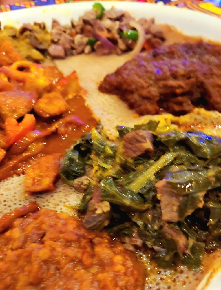 Fish Goulash, Alecha wot,key wot, greens, lentils - Yelp