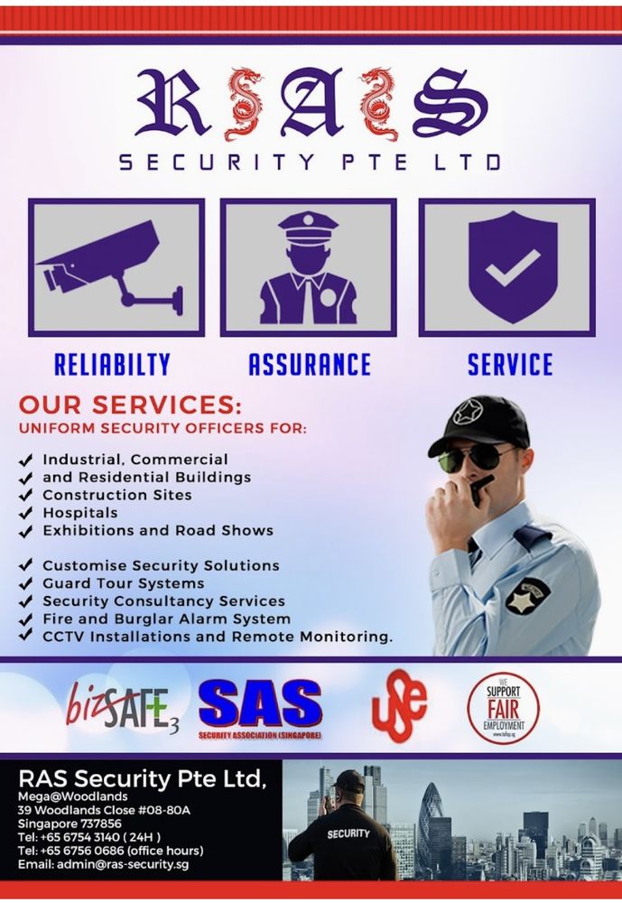RAS SECURITY PTE LTD - Updated October 2025 - 39 Woodlands Close Mega@Woodlands, Singapore ...