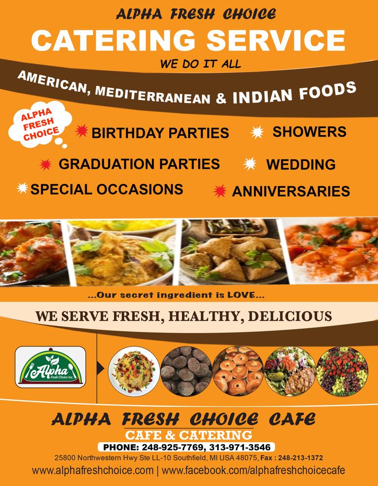 ALPHA FRESH CHOICE CAFE - Updated July 2025 - Request a Quote - 25800 ...