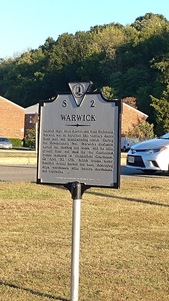 WARWICK HISTORICAL MARKER - Landmarks & Historical Buildings - US-1 ...