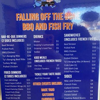 FALLEN OFF THE BONE BBQ & FISH FRY - Updated October 2025 - 1104 S ...