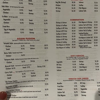 SHOGUN JAPANESE STEAKHOUSE AND SUSHI - Updated December 2025 - 107 ...