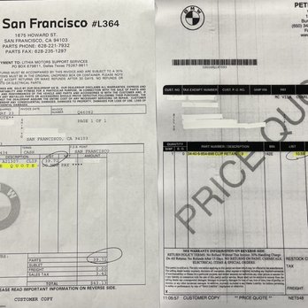 BMW OF SAN FRANCISCO PARTS AND SERVICE - Updated October 2025 - 1675 ...