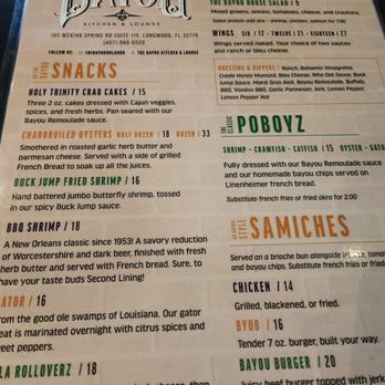 THE BAYOU KITCHEN & LOUNGE - Updated May 2024 - 242 Photos & 120 ...