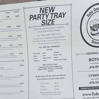 TUBS GOURMET SUBS - Updated October 2025 - 101 Photos & 107 Reviews ...