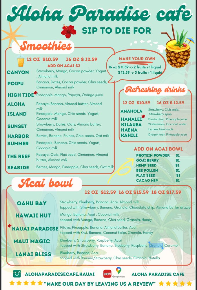 ALOHA PARADISE CAFE - Updated October 2025 - 13 Photos & 11 Reviews ...