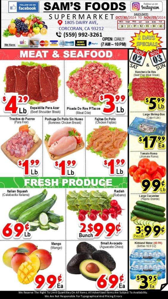 SAM’S FOODS SUPERMARKET - Updated December 2025 - 1805 Dairy Ave ...