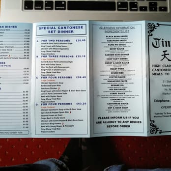 TIN TIN CHINESE TAKEAWAY - Updated April 2025 - 31 Station Road ...