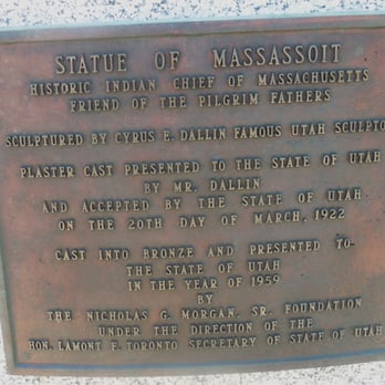 CHIEF MASSASOIT STATUE - Updated July 2025 - 350 N State St, Salt Lake ...