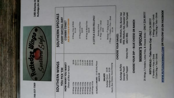 RUTLEDGE WINGS - Updated December 2025 - 15 Photos & 38 Reviews - 148 ...