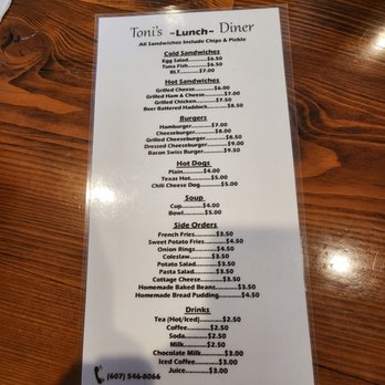 TONI’S DINER - Updated October 2025 - 51 Photos & 109 Reviews - 3621 ...