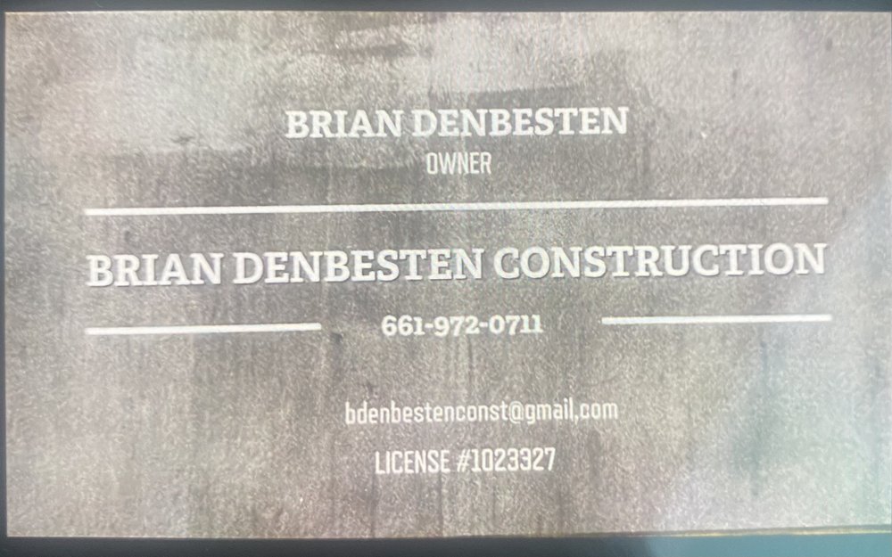 BRIAN DENBESTEN CONSTRUCTION - Updated June 2024 - Request Consultation ...