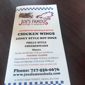 JOES FAMOUS WINGS & WIENERS - Updated August 2025 - 24 Photos & 55 ...