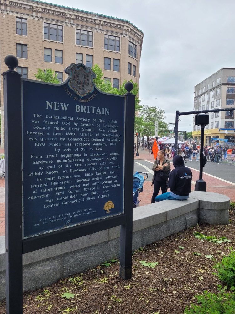 NEW BRITAIN HISTORICAL MARKER - Updated May 2026 - West Main St and ...