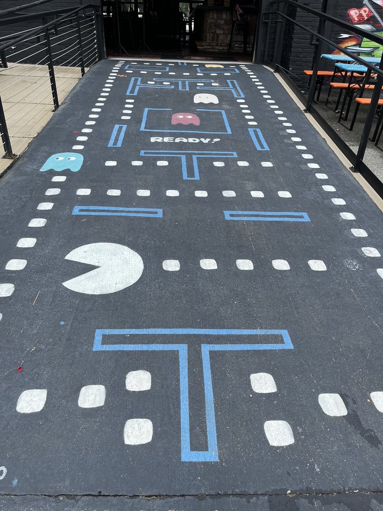 PACMAN WALKWAY MURAL - 1107 Grecade St, Greensboro, North Carolina ...