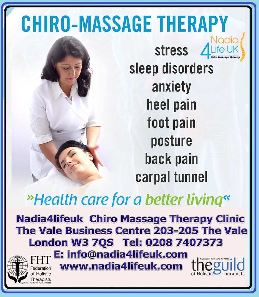 NADIA4LIFEUK CHIRO MASSAGE THERAPY CLINIC - Updated August 2024 - Nadia ...