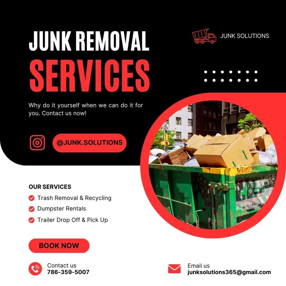JUNK SOLUTIONS - Updated February 2025 - Request a Quote - Kendale Lakes, Florida - Junk Removal ...