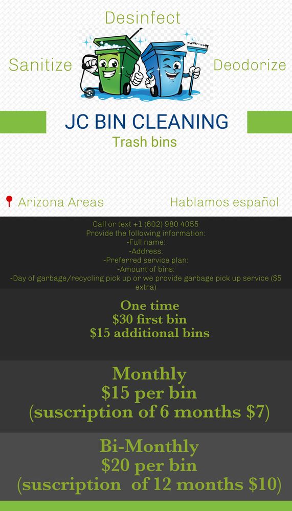 JC BIN CLEANING SERVICE - Updated August 2025 - Request a Quote - Mesa, Arizona - Home Cleaning ...
