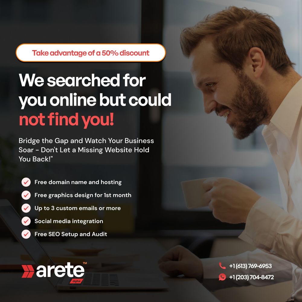 ARETE DIGITAL - Updated October 2024 - Request Consultation - Ottawa, Ontario - Web Design ...