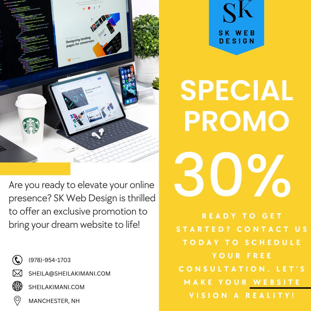SK WEB DESIGN - Request Consultation - Manchester, New Hampshire - Web ...