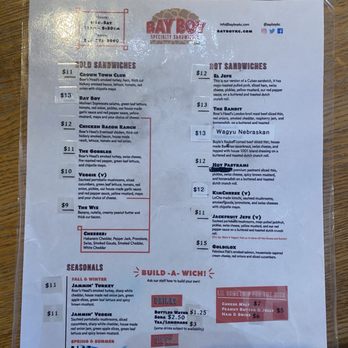 BAY BOY SPECIALTY SANDWICHES - Updated October 2025 - 392 Photos & 435 ...