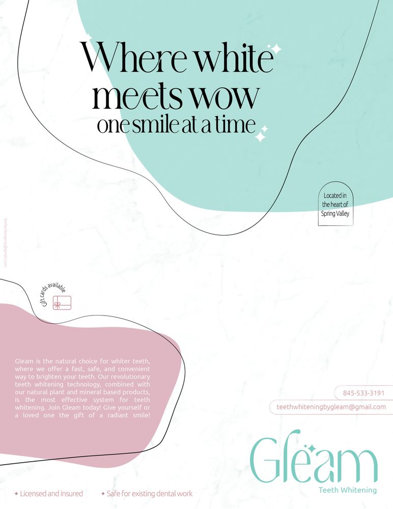 GLEAM TEETH WHITENING - Updated September 2025 - Request an Appointment ...