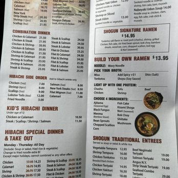 SHOGUN JAPANESE STEAKHOUSE & SUSHI BAR - Updated December 2024 - 265 ...