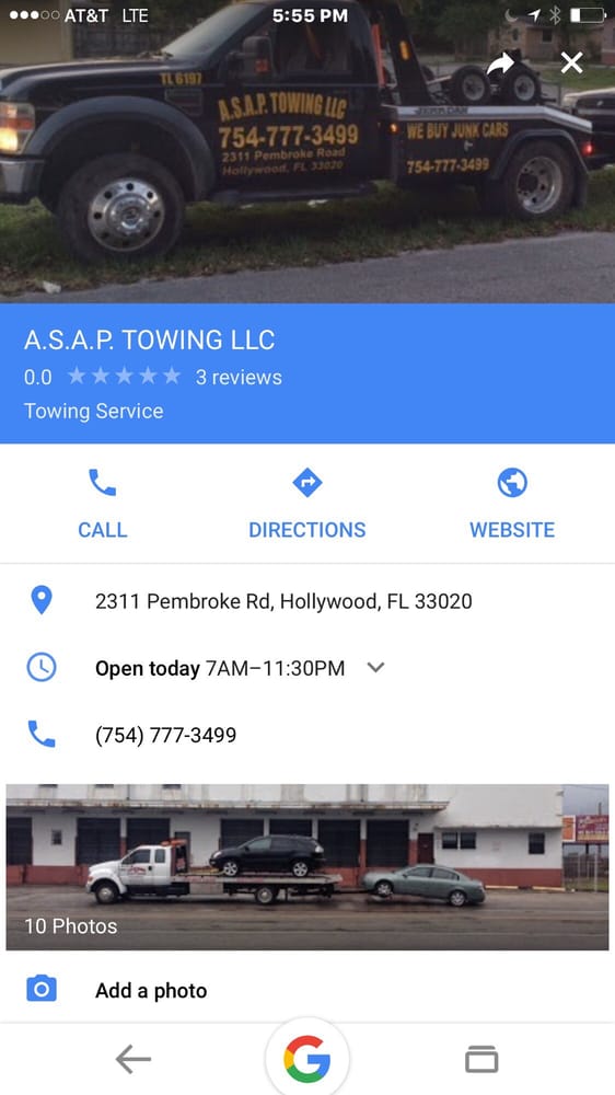 ASAP TOWING - Updated September 2025 - 2311 Pembroke Rd, Hollywood ...