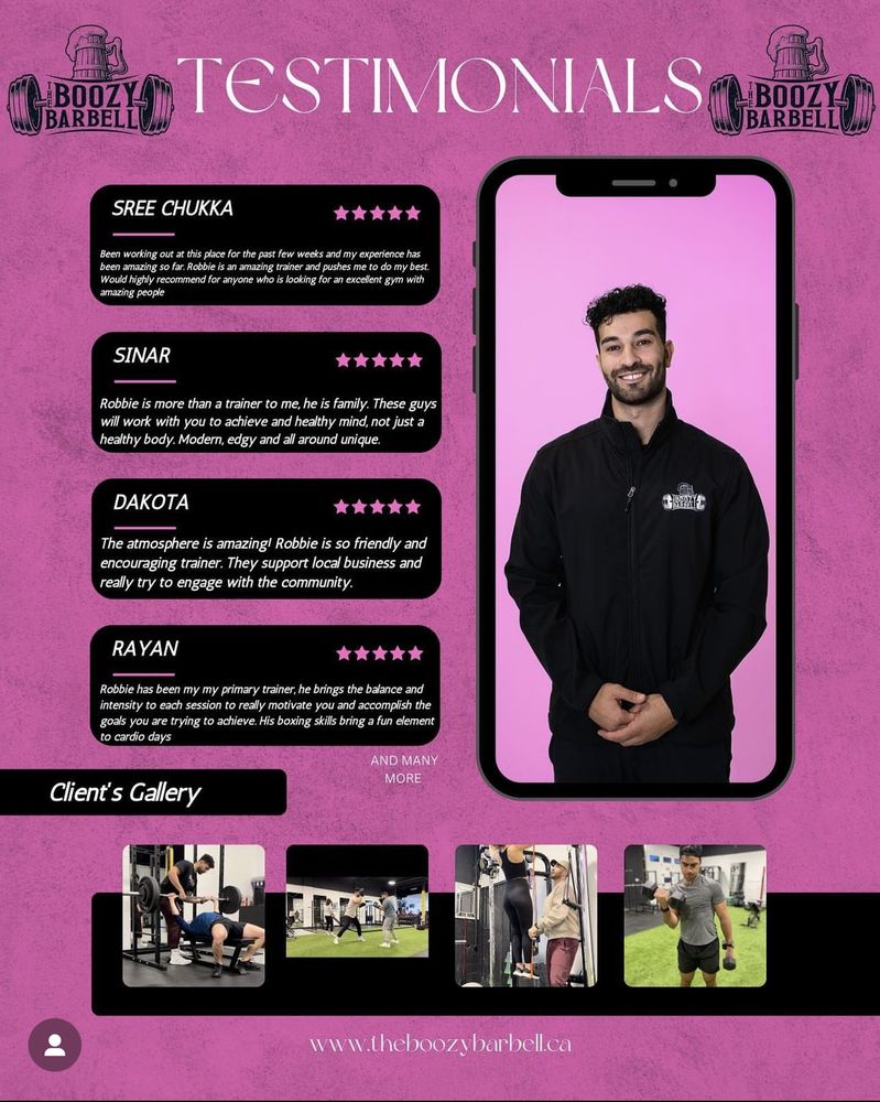 THE BOOZY BARBELL - Updated February 2025 - Request Information - 18 ...